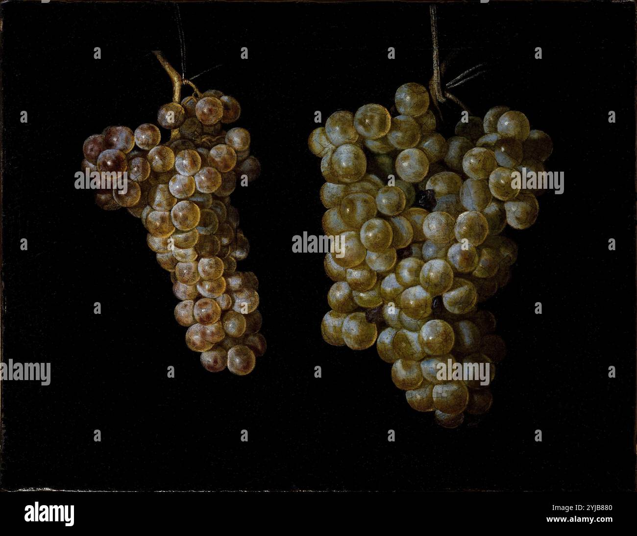 Juan Fernández 'el Labrador' / 'Still Life with Two Bunches of Grapes ...