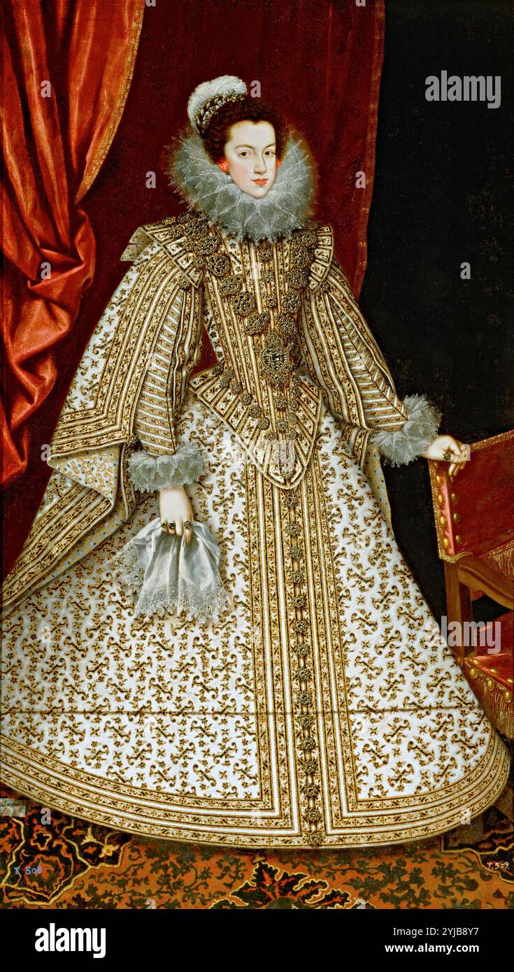 Rodrigo de Villandrando / 'Isabel of Bourbon, future Queen of Spain', ca. 1620, Spanish School ...