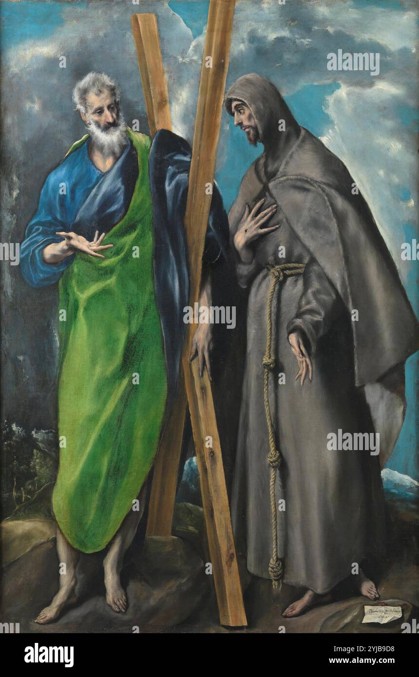 El Greco / 'Saint Andrew and Saint Francis', ca. 1595, Spanish School ...