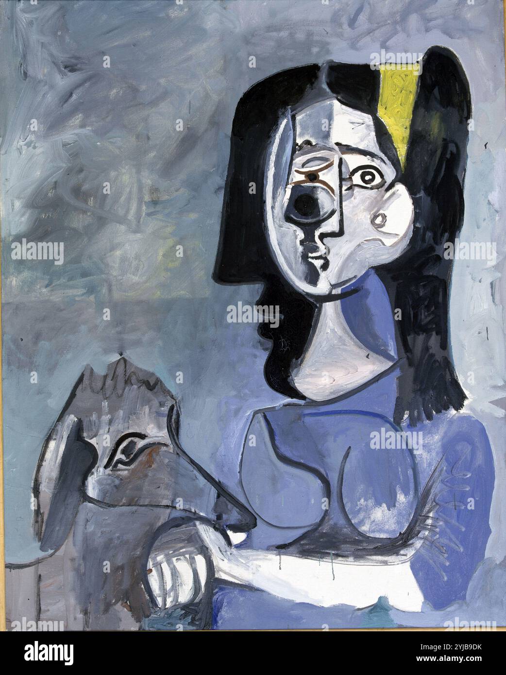 PABLO RUIZ PICASSO. PINTOR ESPAÑOL.1881-1973. MUJER SENTADA EN UN ... PABLO RUIZ PICASSO. PINTOR ESPAÑOL.1881-1973. MUJER SENTADA EN UN ...