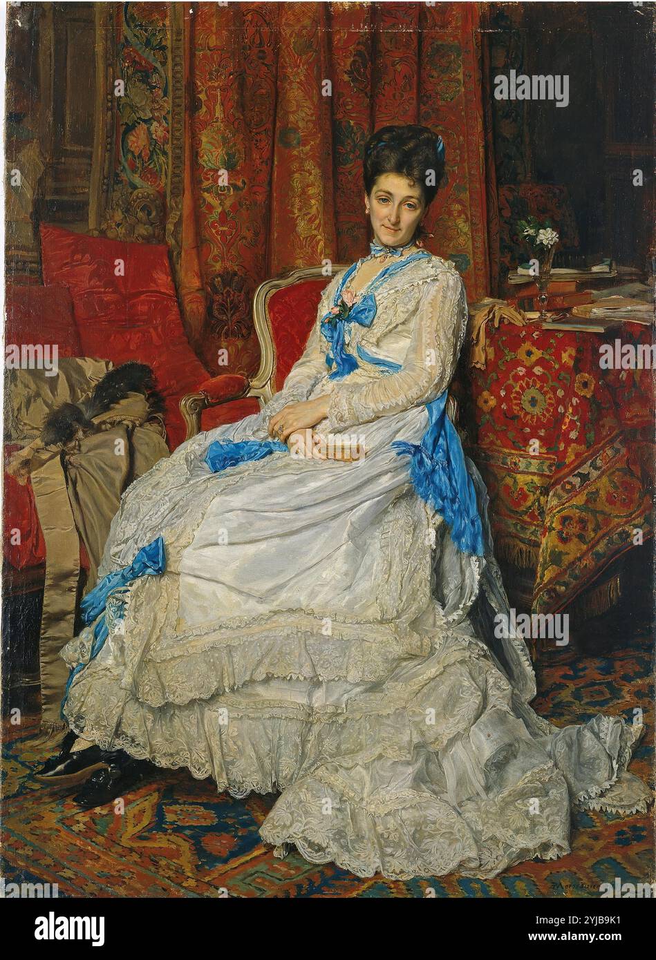 Jean Louis Ernest Meissonier / 'Portrait of Marquesa de Manzanedo ...