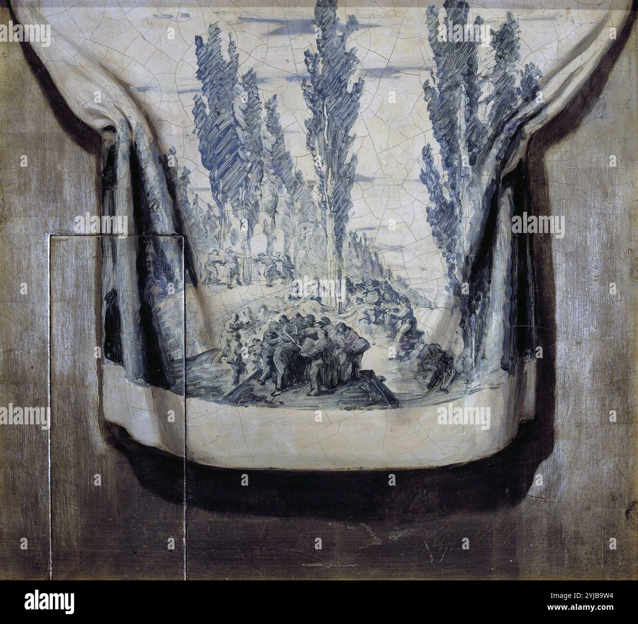 SERT , JOSE MARIA. PINTOR ESPAÑOL. BARCELONA 1874 - 1945. " LA SARDANA ...