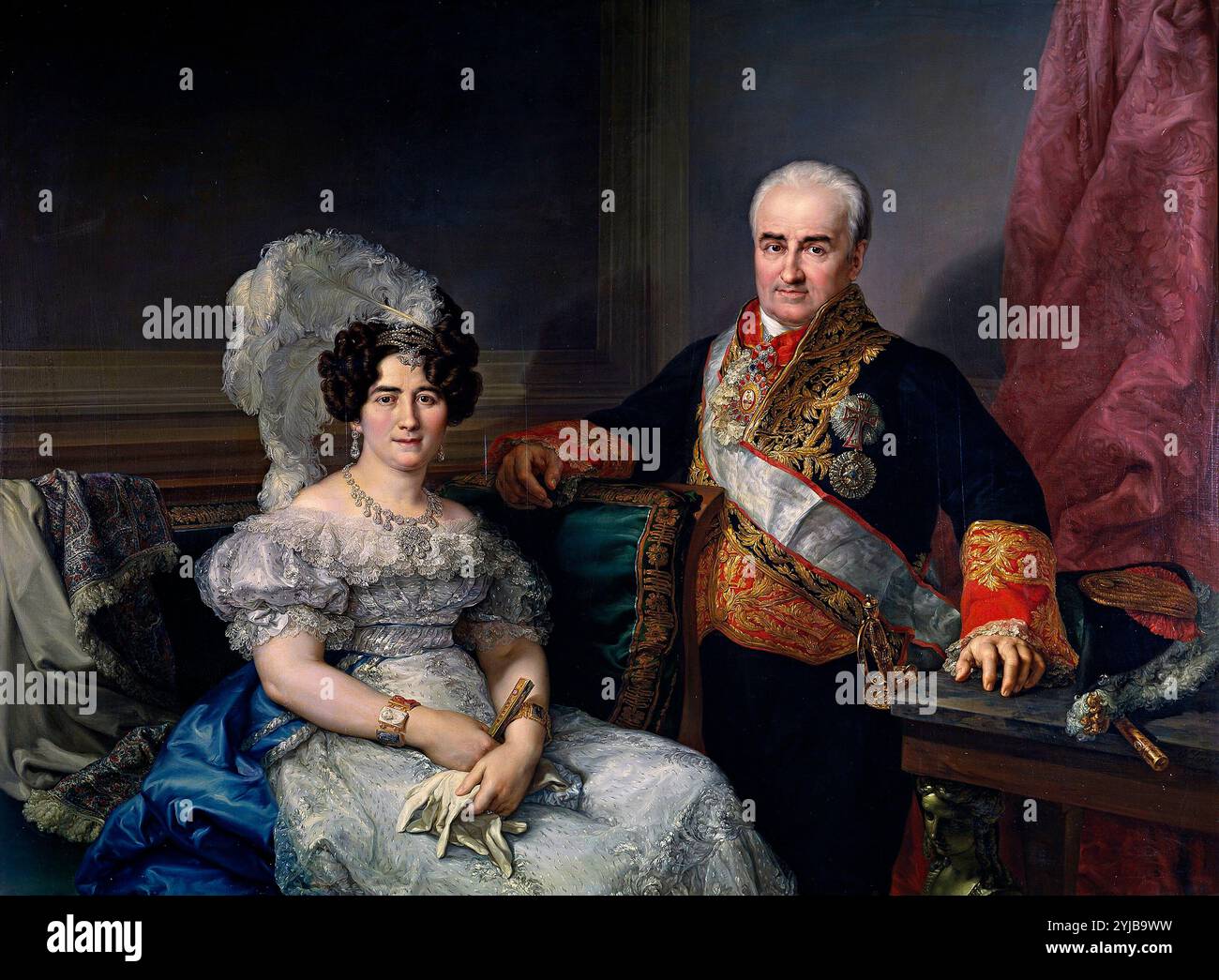 Vicente López Portaña / 'Antonio Ugarte and his Wife, María Antonia ...