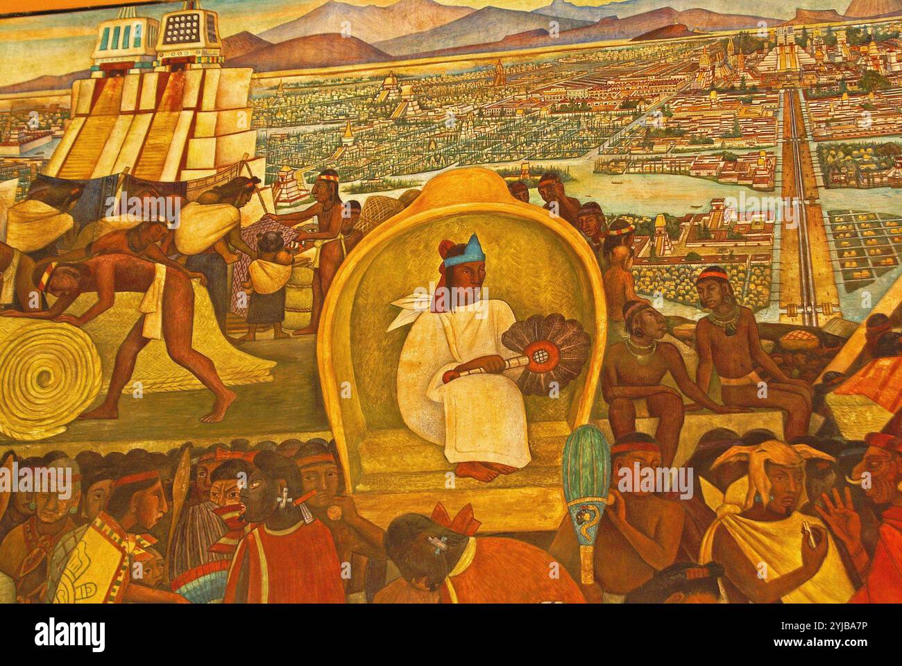 Murales de Diego Rivera. Palacio Nacional.Centro historico. Mexico D.F ...