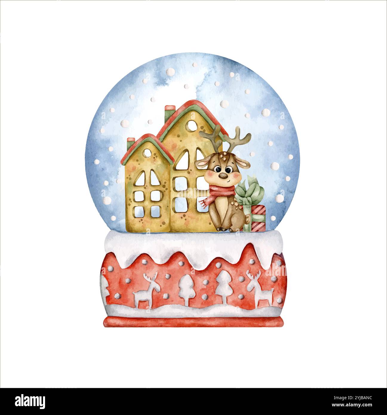 Funny snow globe Stock Vector Images - Alamy