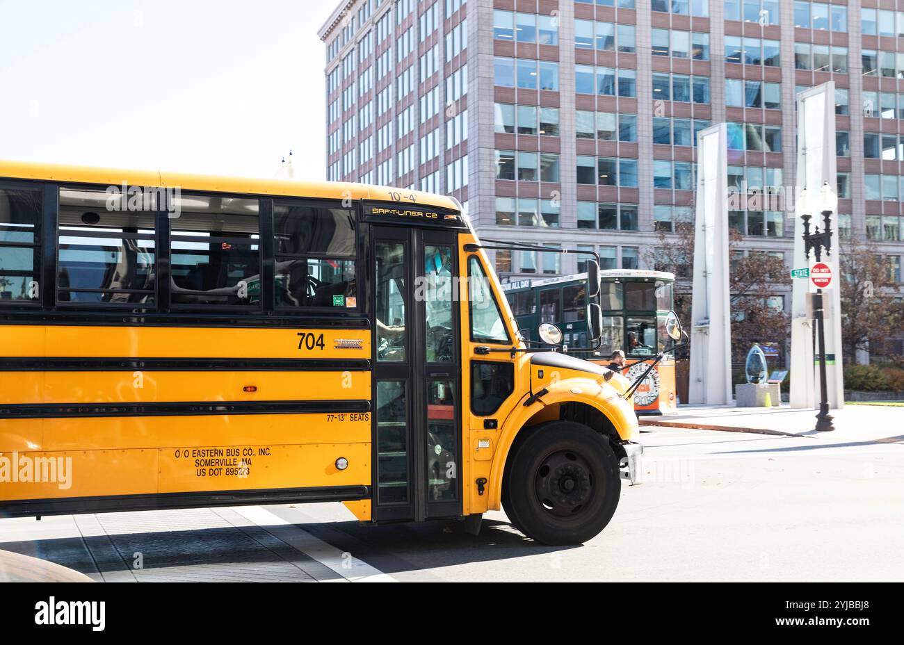 Boston school bus hi-res stock photography and images - Alamy