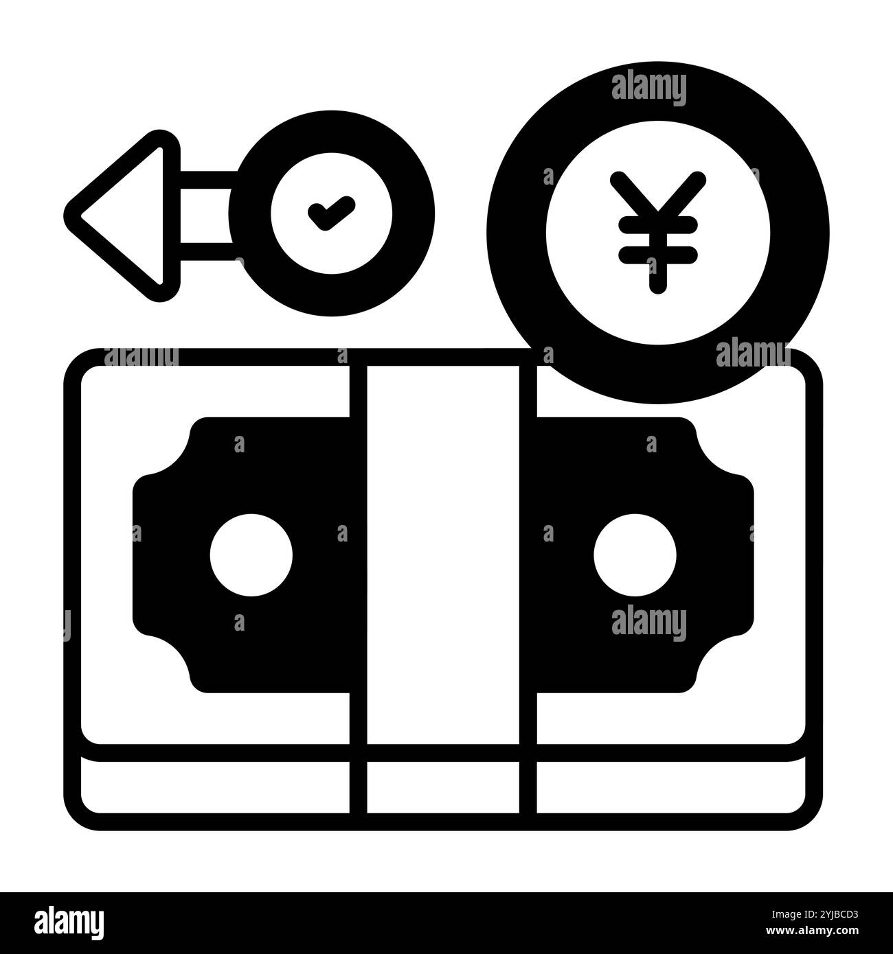 Money falling business finance concept Black and White Stock Photos ...