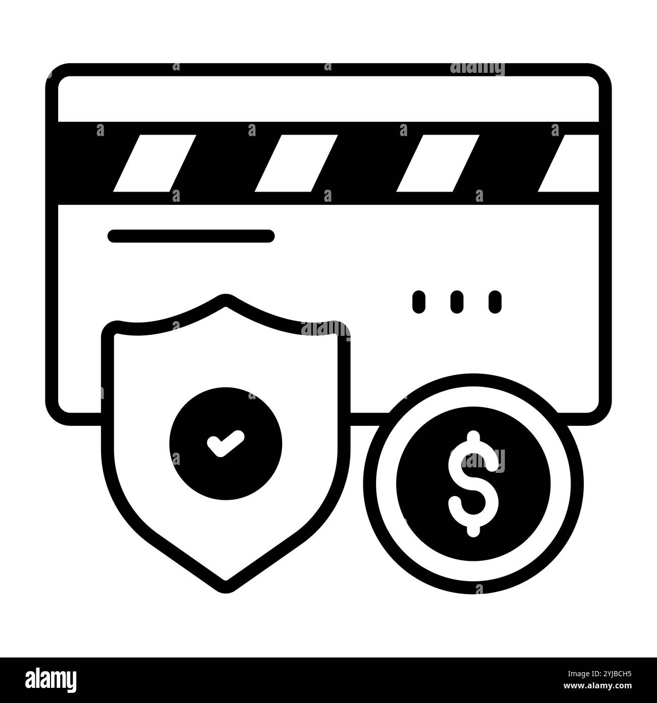 Secured payment vector Stock Vector Images - Alamy