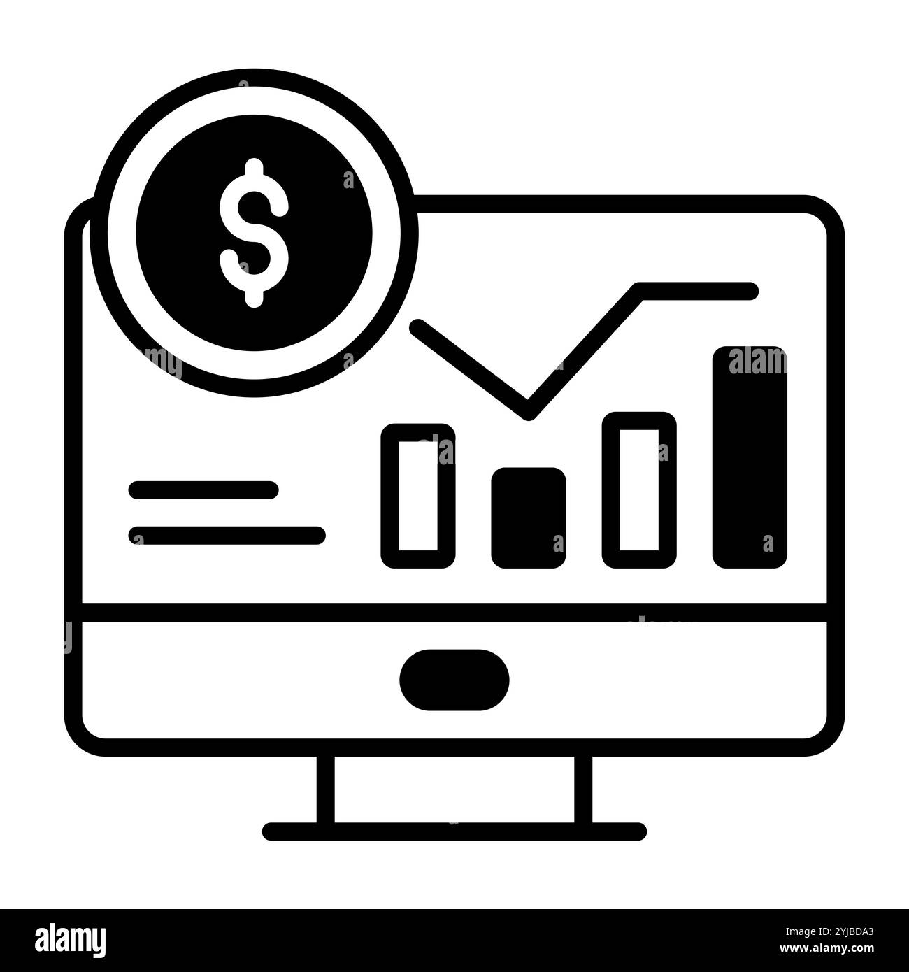 Financial earnings analytics graph or chart, Business Analysis ...