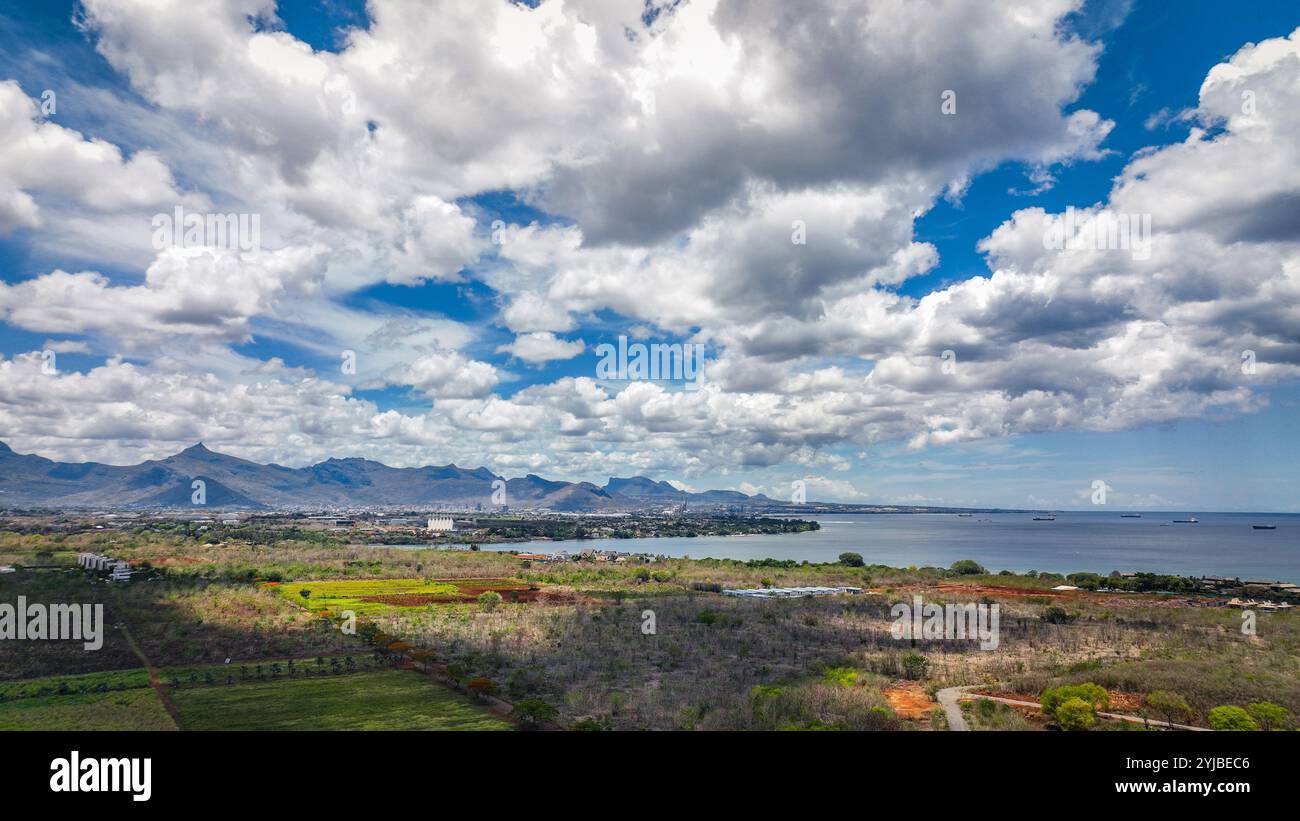 An aerial photograph showcasing the natural beauty of the landscape in ...