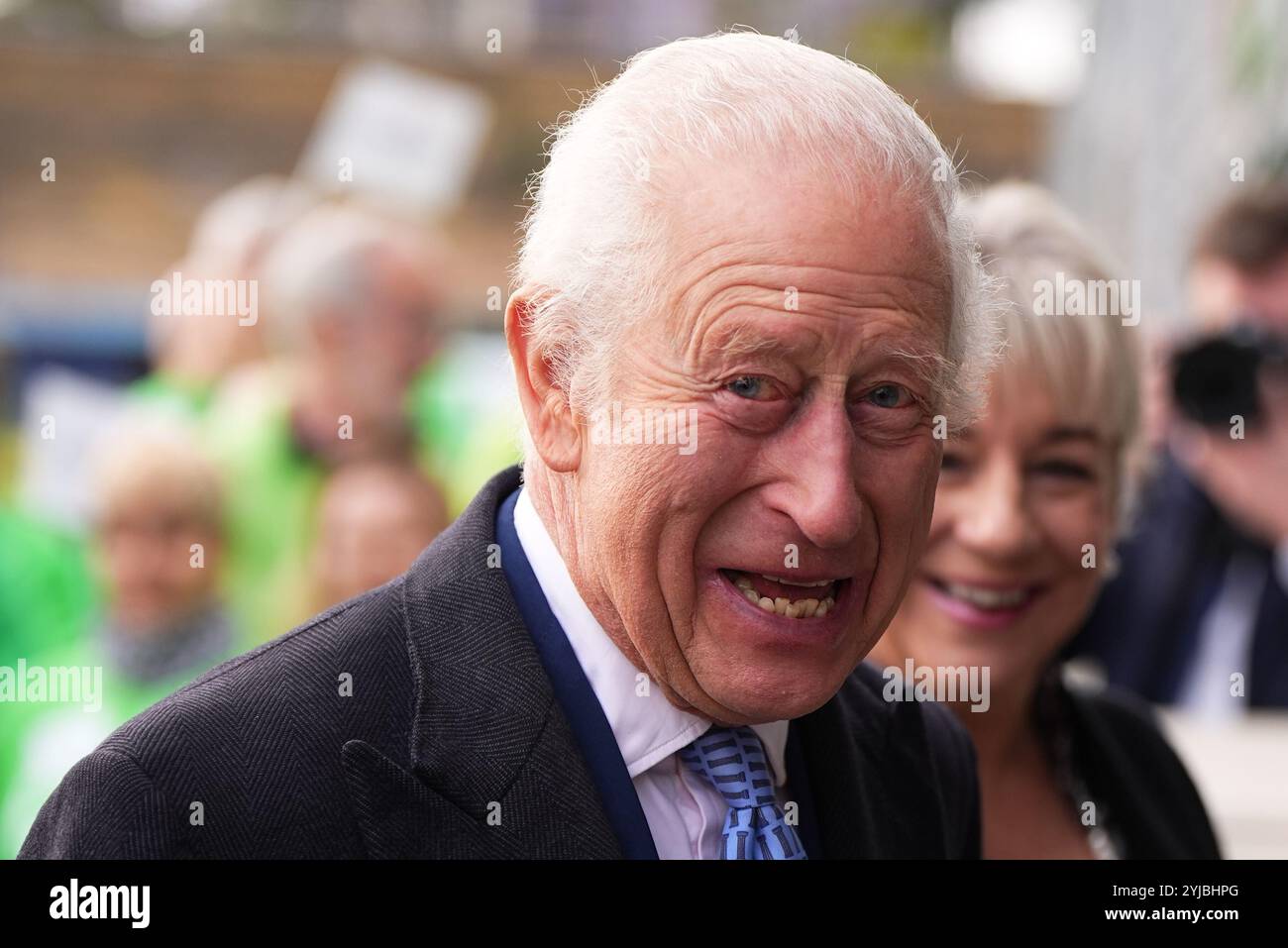 King Charles III arrives for the opening of the first Coronation Food ...