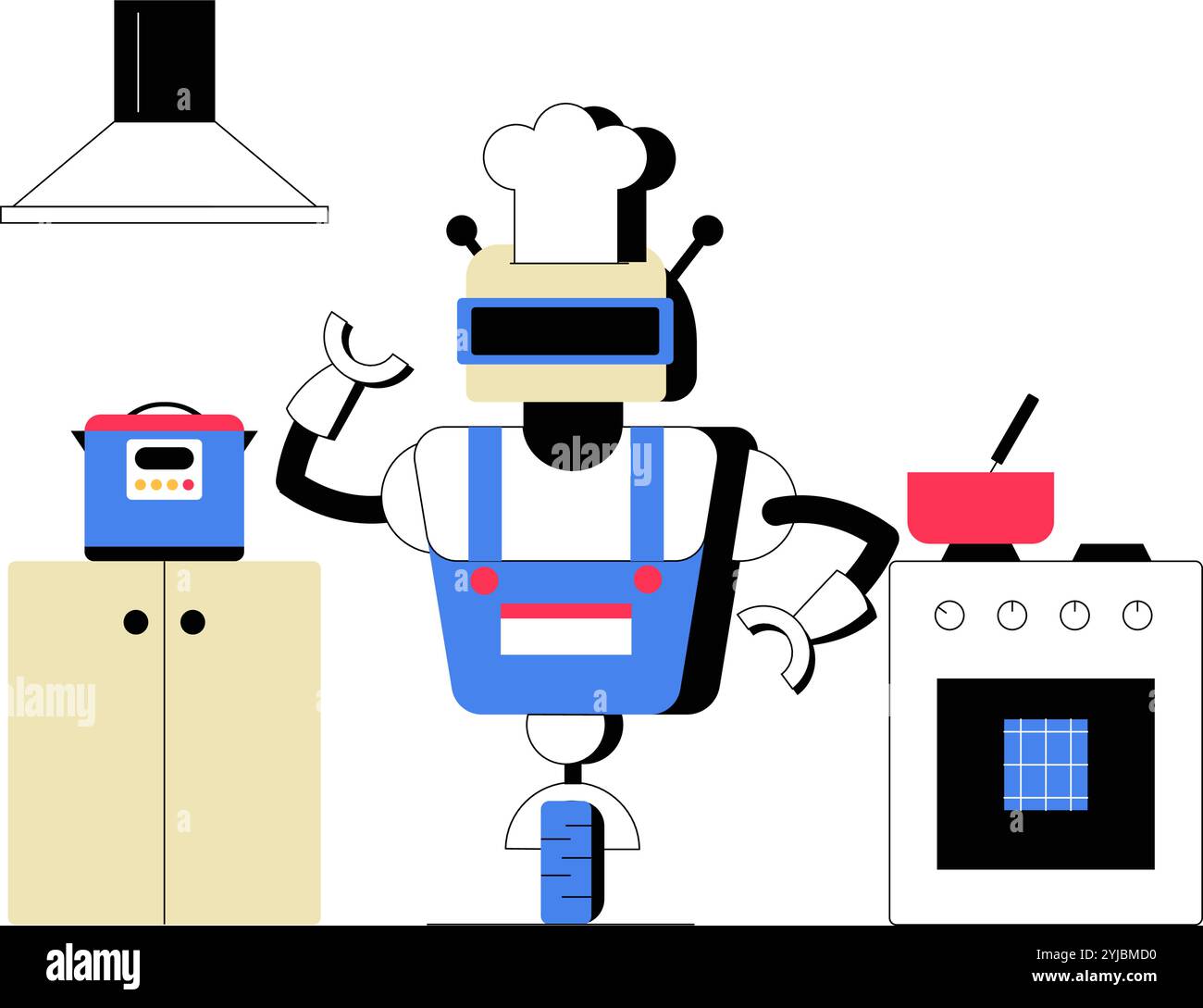 Culinary robotics Stock Vector Images - Alamy