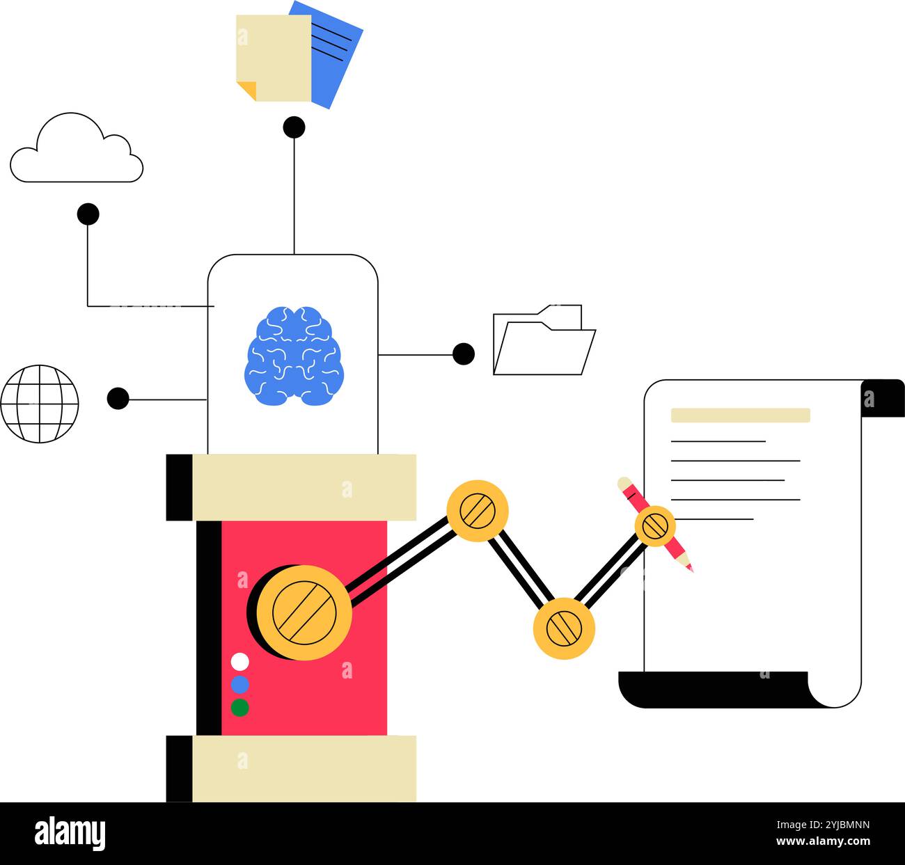 Digital interface network connections data Stock Vector Images - Alamy