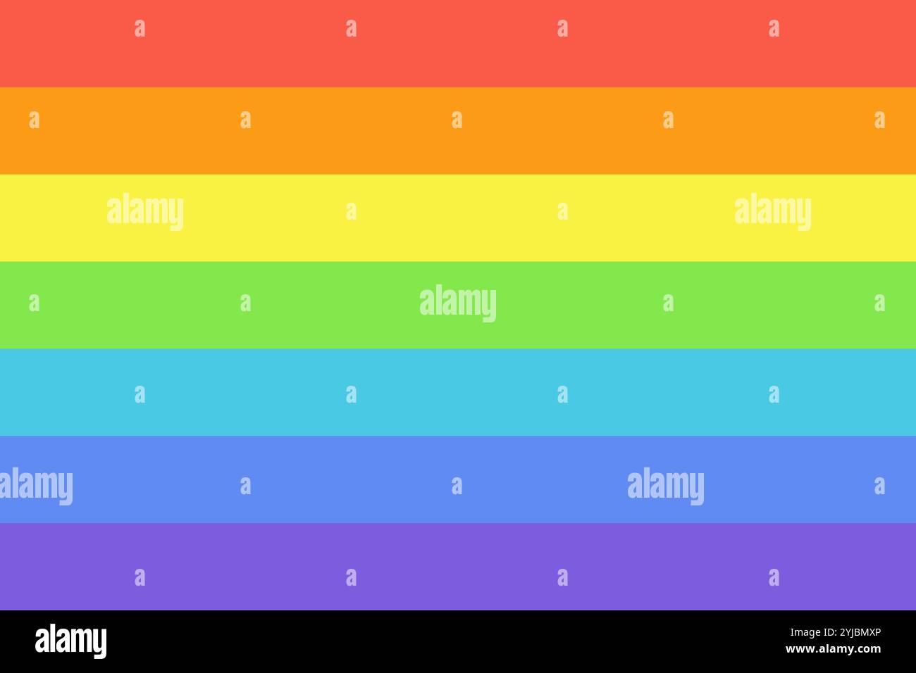 Rainbow flag vector rectangle symbol. Colorful rectangular vector flag ...