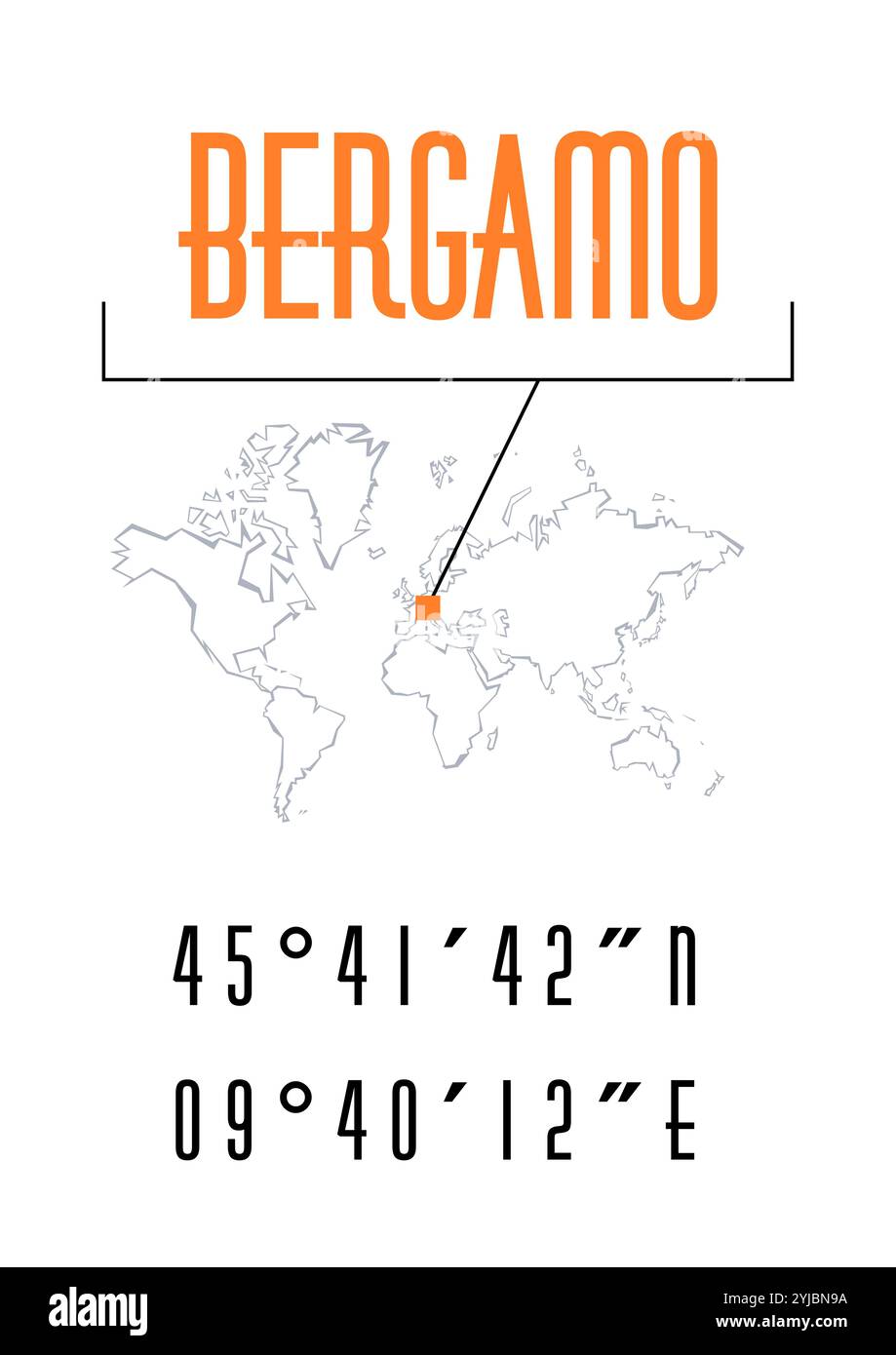 Bergamo poster Stock Vector Images - Alamy