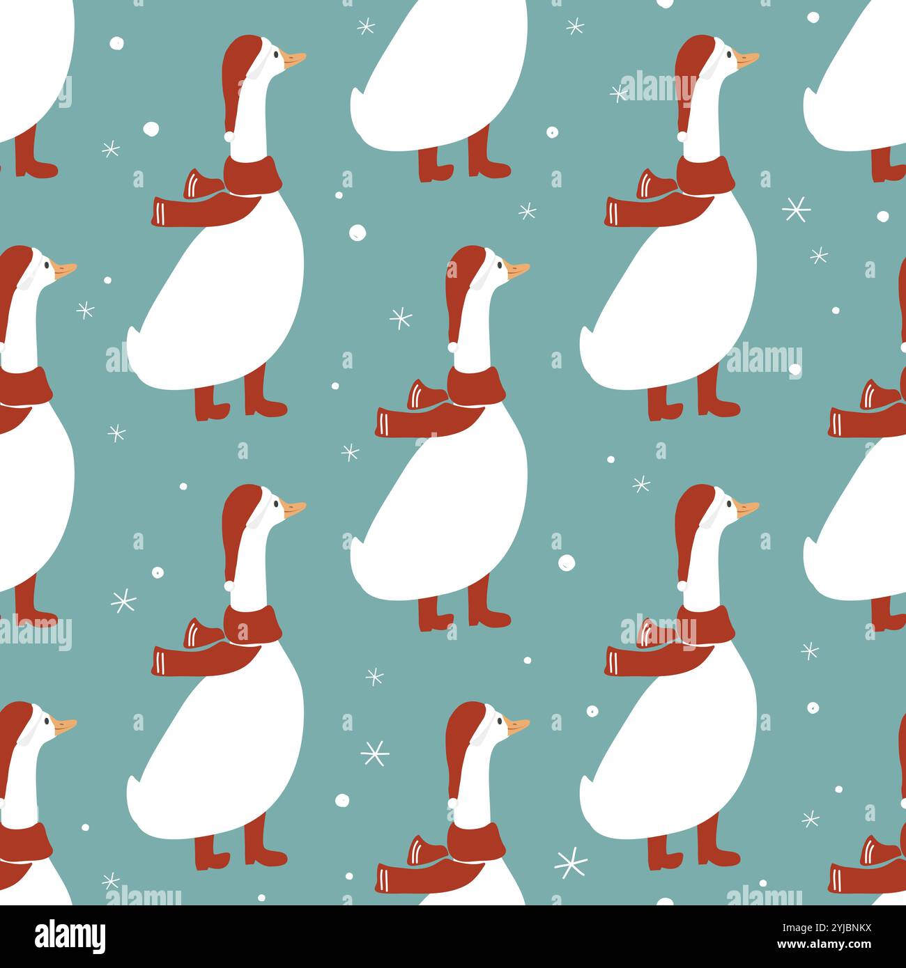 Cute duck christmas in winter hi-res stock photography and images - Alamy