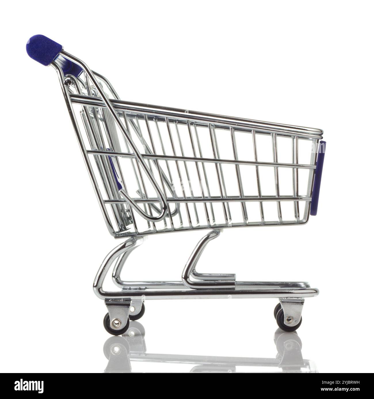 shopping cart isolated on white background Stock Photo - Alamy