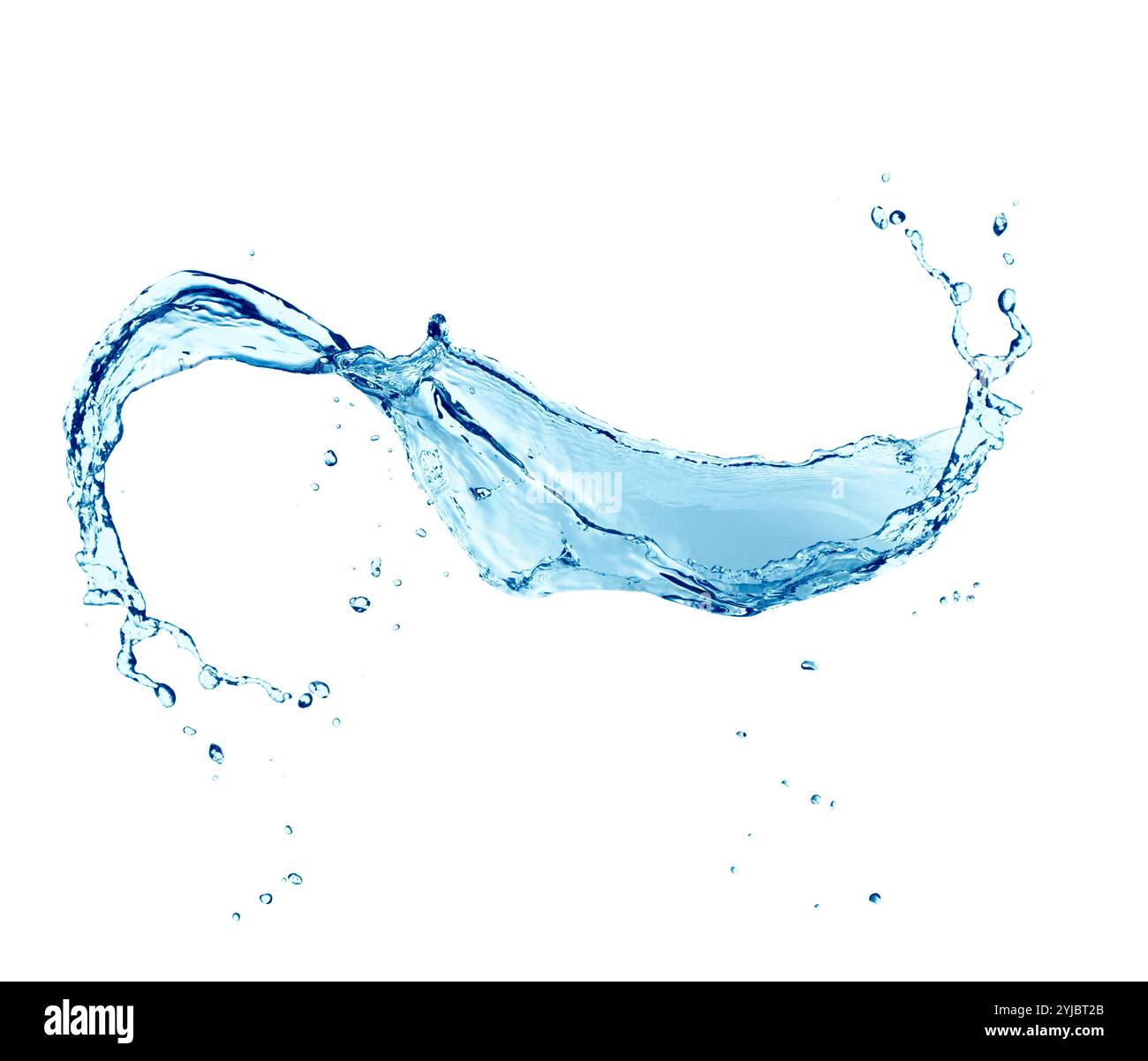 Water splash with water drops isolated on white Stock Photo - Alamy