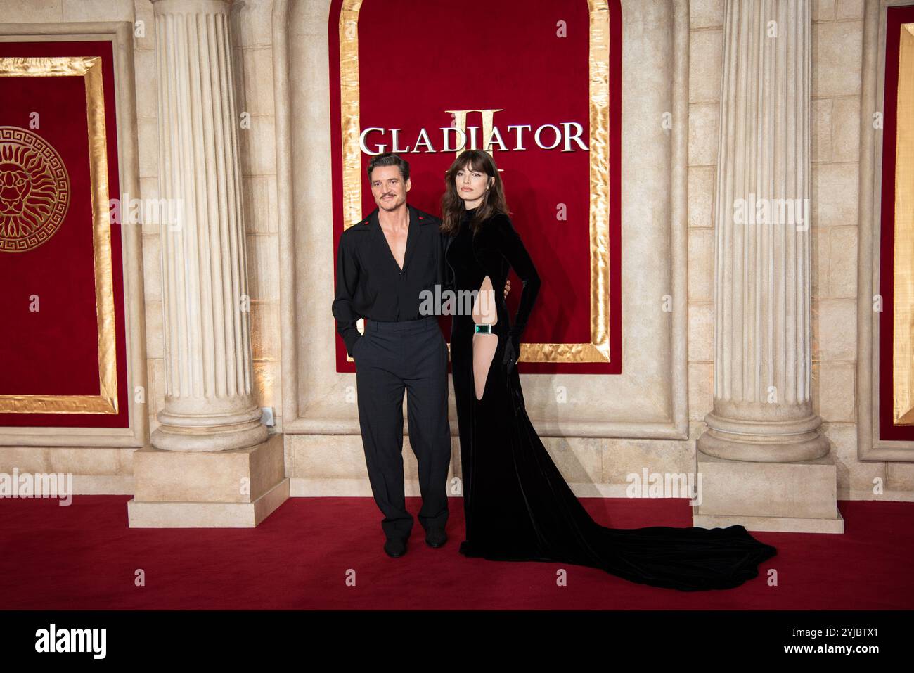 London, UK. 13th Nov, 2024. Pedro Pascal and Lux Pascal attend the "Gladiator II" The Royal Film ...
