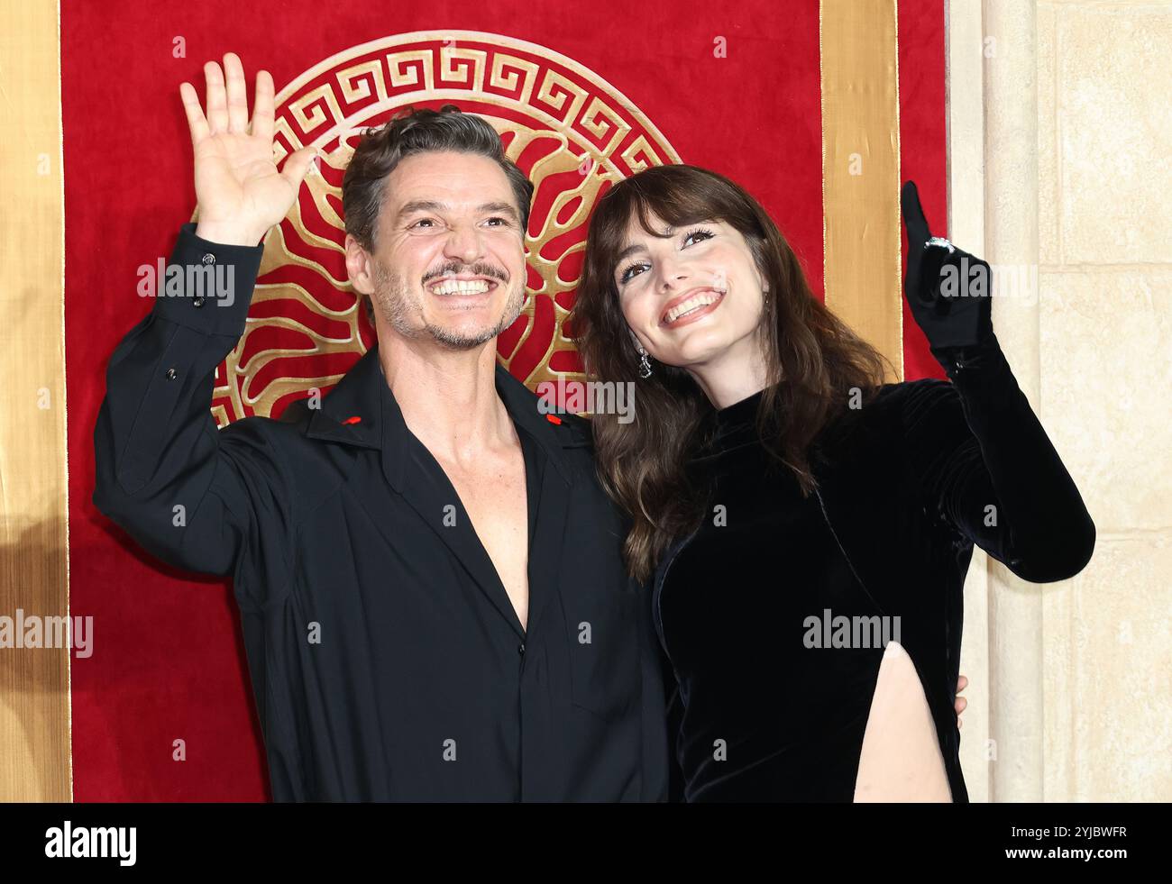 Pedro Pascal and Lux Pascal, Gladiator II - Global Premiere, Leicester ...