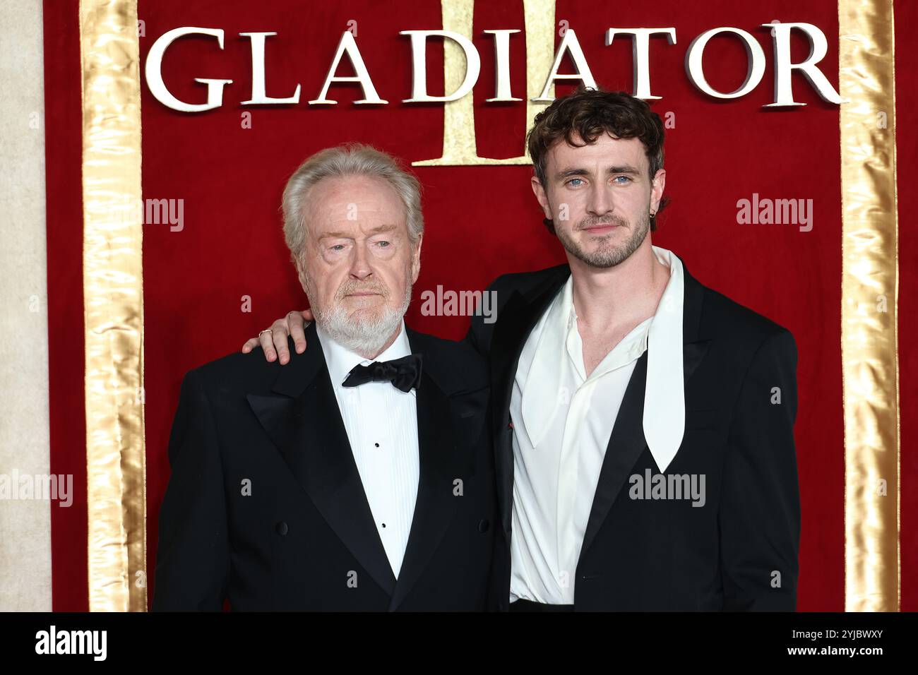 Ridley Scott and Paul Mescal, Gladiator II - Global Premiere, Leicester ...