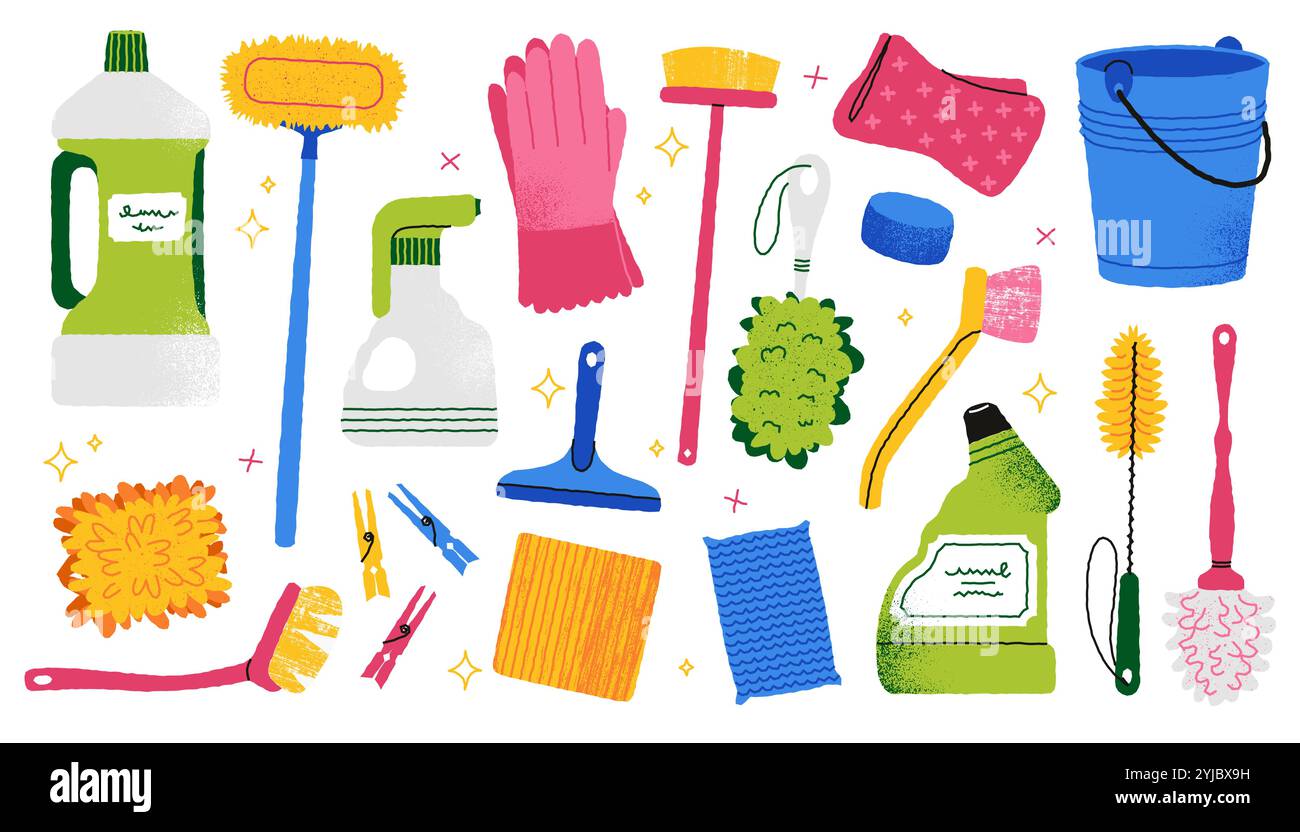 Cleaner cartoon hi-res stock photography and images - Alamy