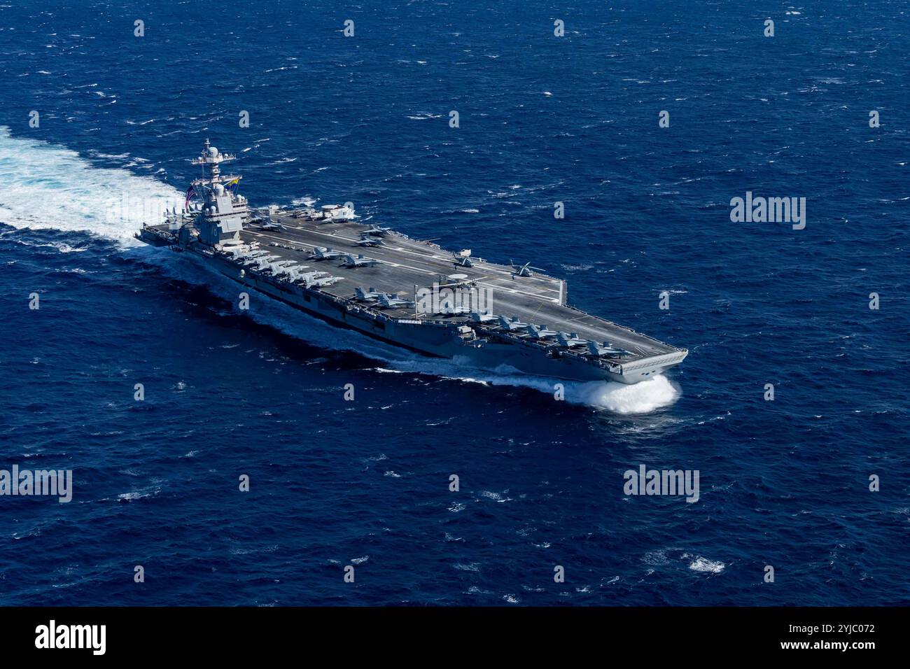 The world's largest aircraft carrier, USS Gerald R. Ford (CVN 78 ...