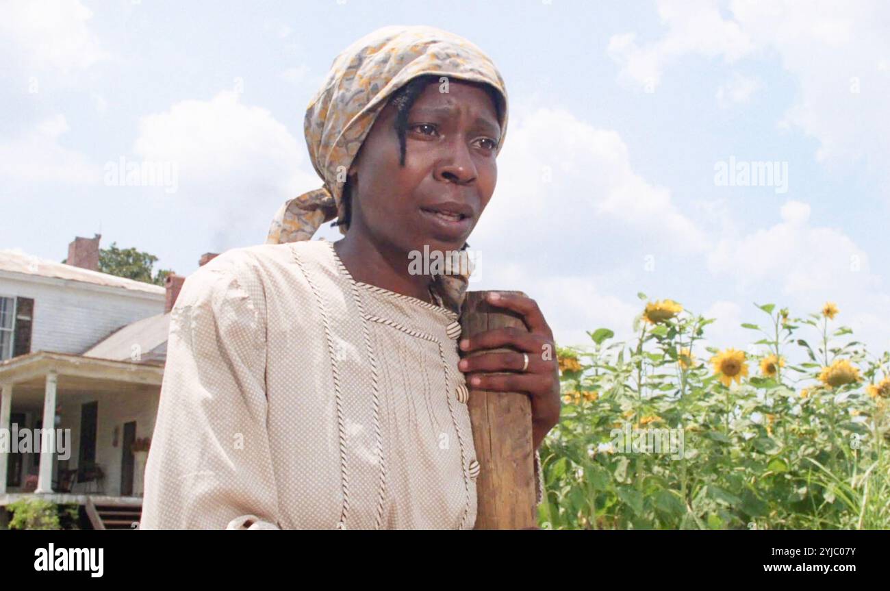 THE COLOR PURPLE 1985 Warner Bros. film with Whoopi Goldberg as Celia ...