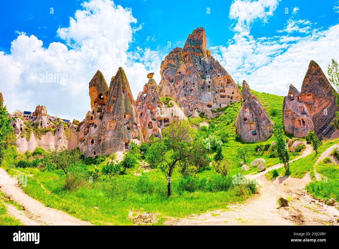 Gorgeous Cappadocia-the ancient Uchisar Castle fortress Stock Photo - Alamy