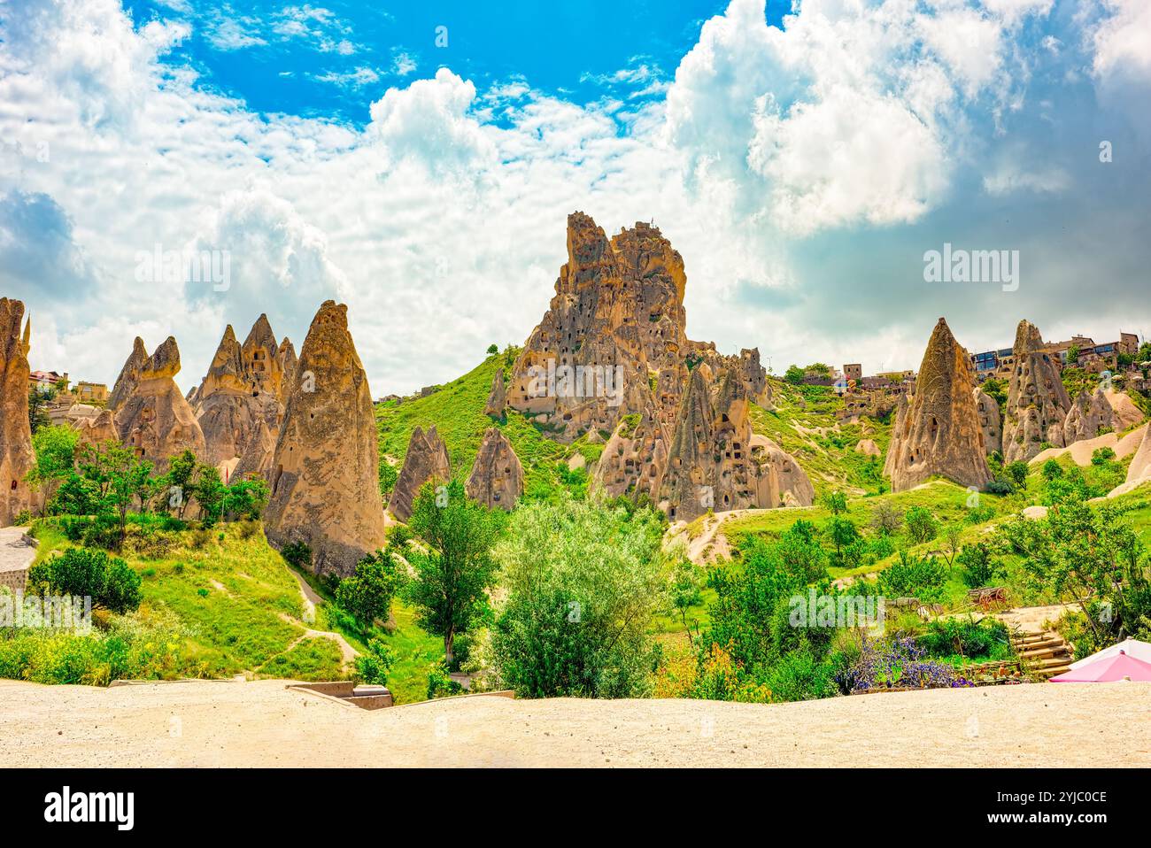 Gorgeous Cappadocia-the ancient Uchisar Castle fortress Stock Photo - Alamy