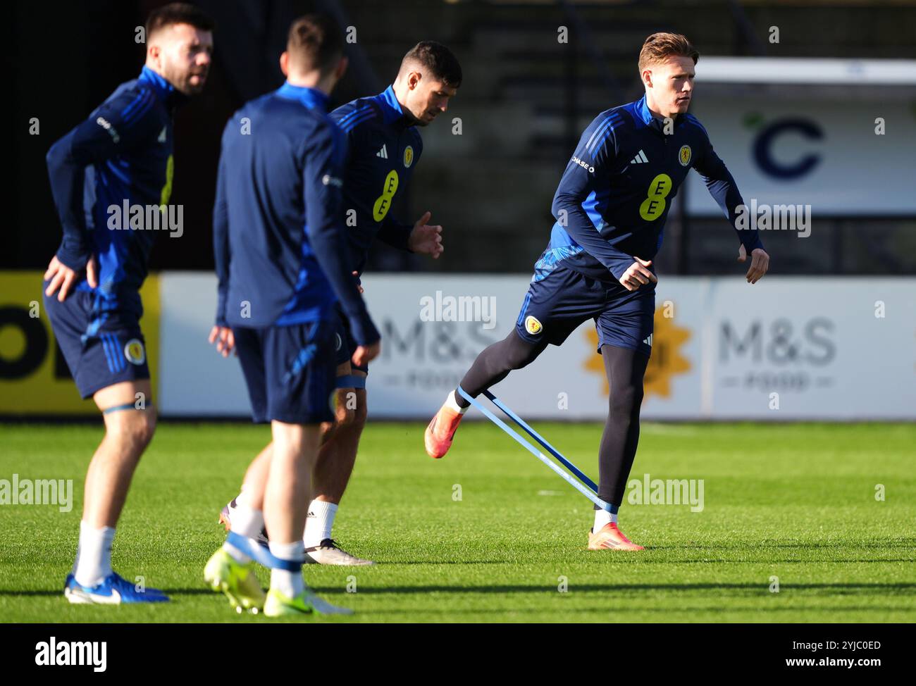 Scotland's Scott McTominay (right) during a training session at Lesser ...