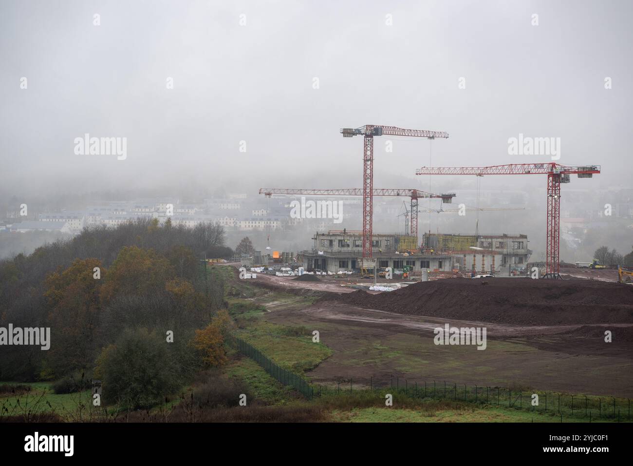 Baumholder, Germany. 14th Nov, 2024. Construction work to expand and ...