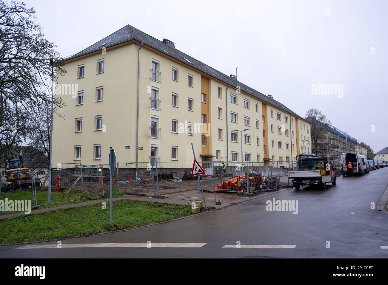 Baumholder, Germany. 14th Nov, 2024. Construction work on the expansion ...