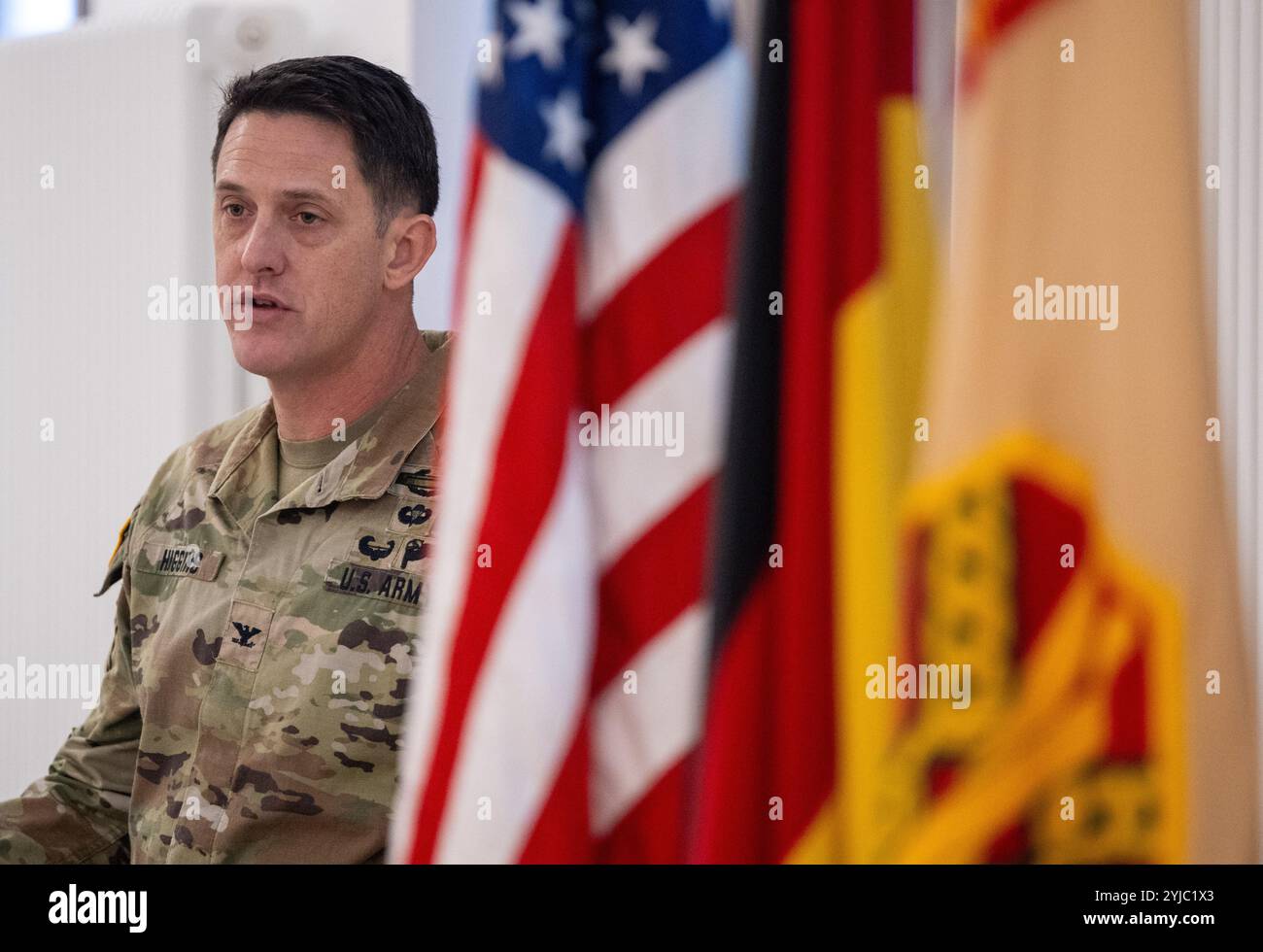 Baumholder, Germany. 14th Nov, 2024. Colonel Jeffrey Higgins, site ...