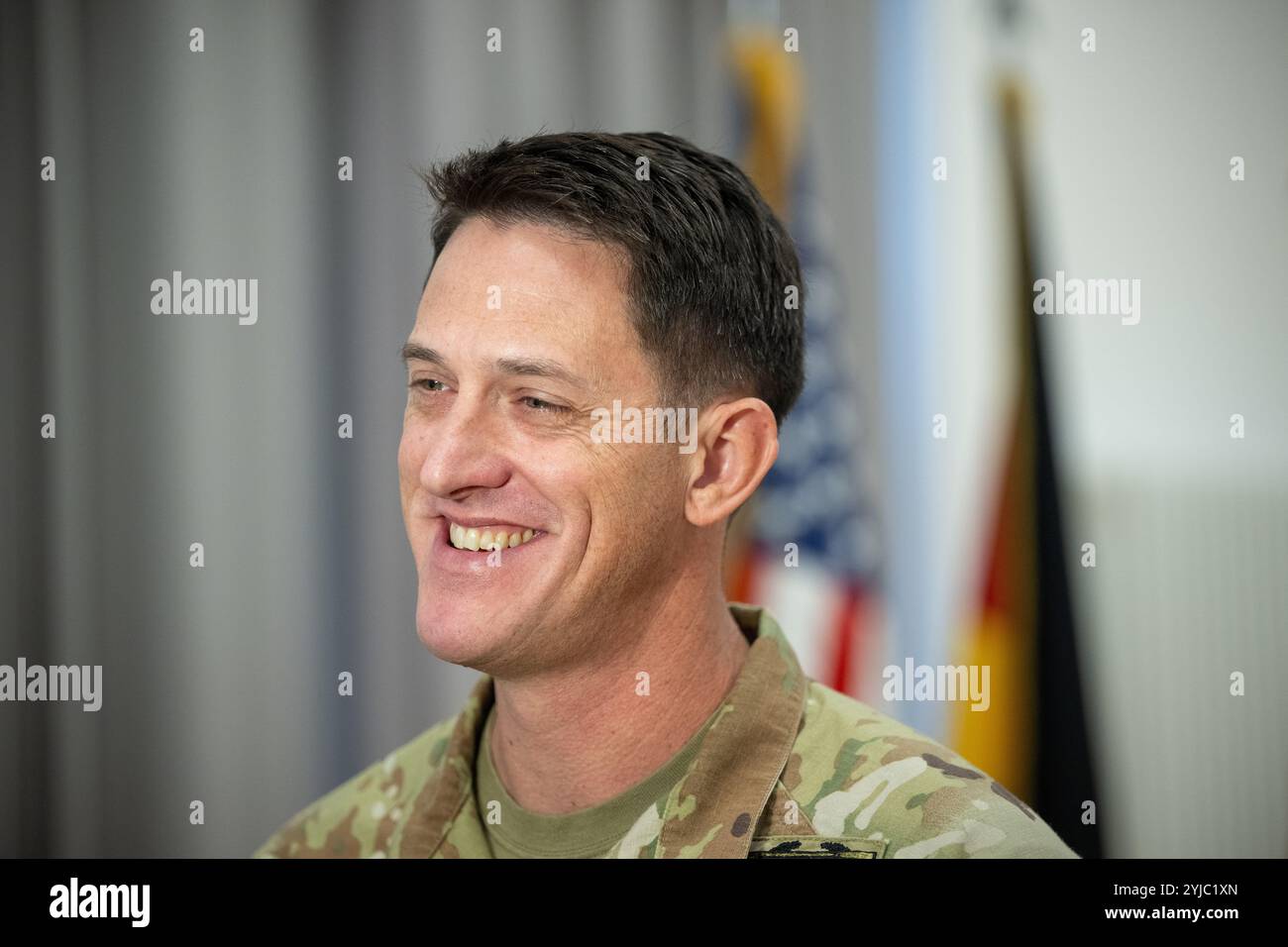 Baumholder, Germany. 14th Nov, 2024. Colonel Jeffrey Higgins, site ...
