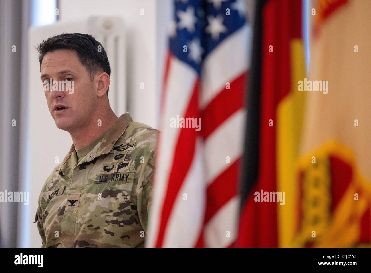 Baumholder, Germany. 14th Nov, 2024. Colonel Jeffrey Higgins, site ...