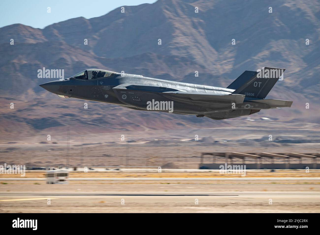 An F-35 Lightning II assigned to the 422nd Test and Evaluation Squadron ...