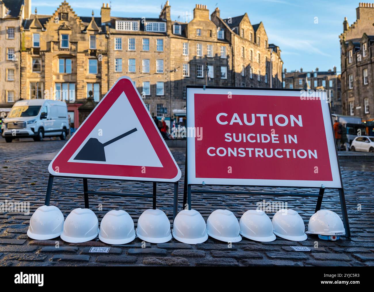 Grassmarket, Edinburgh, Scotland, UK, November 14th 2024. Suicide in ...