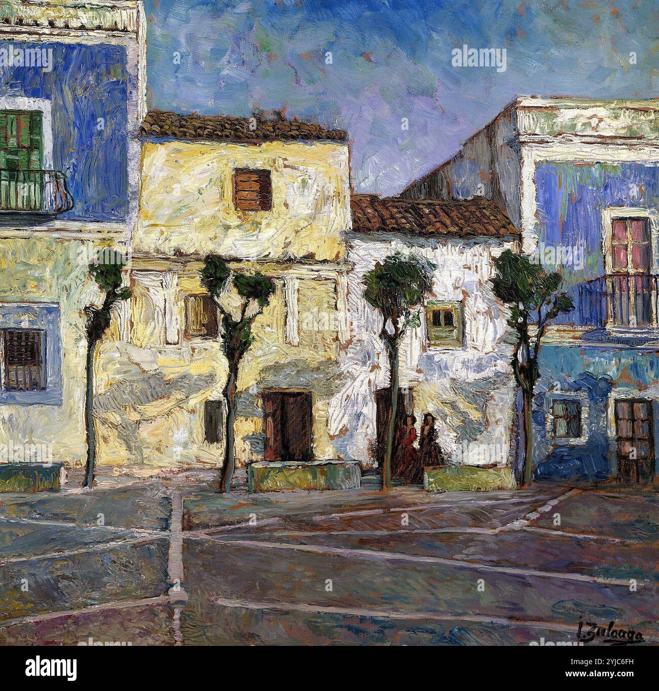 Casas al sol/1945. Museum: COLECCION ZULOAGA ZUMAYA ESPAÑA. Author ...