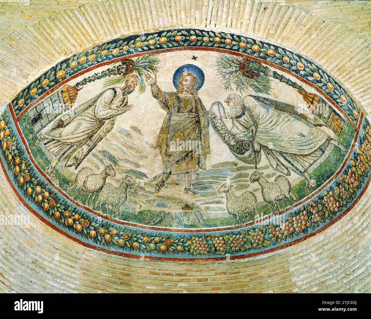 Mosaic of jesus 6th century rome hi-res stock photography and images ...