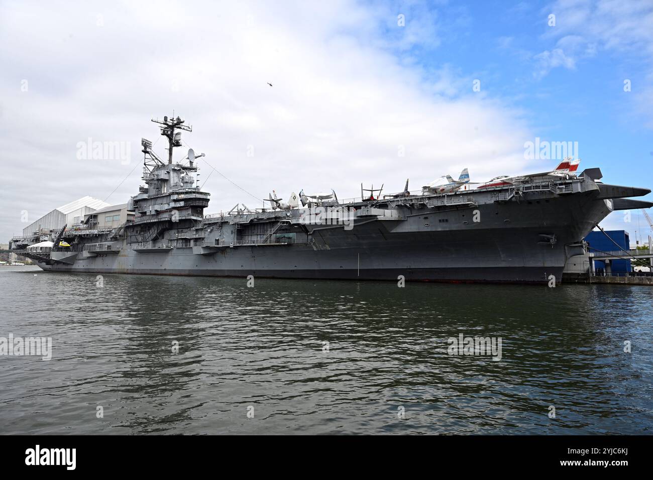 USS Intrepid Aircraft Carrier Museum on the Hudson River Stock Photo - Alamy