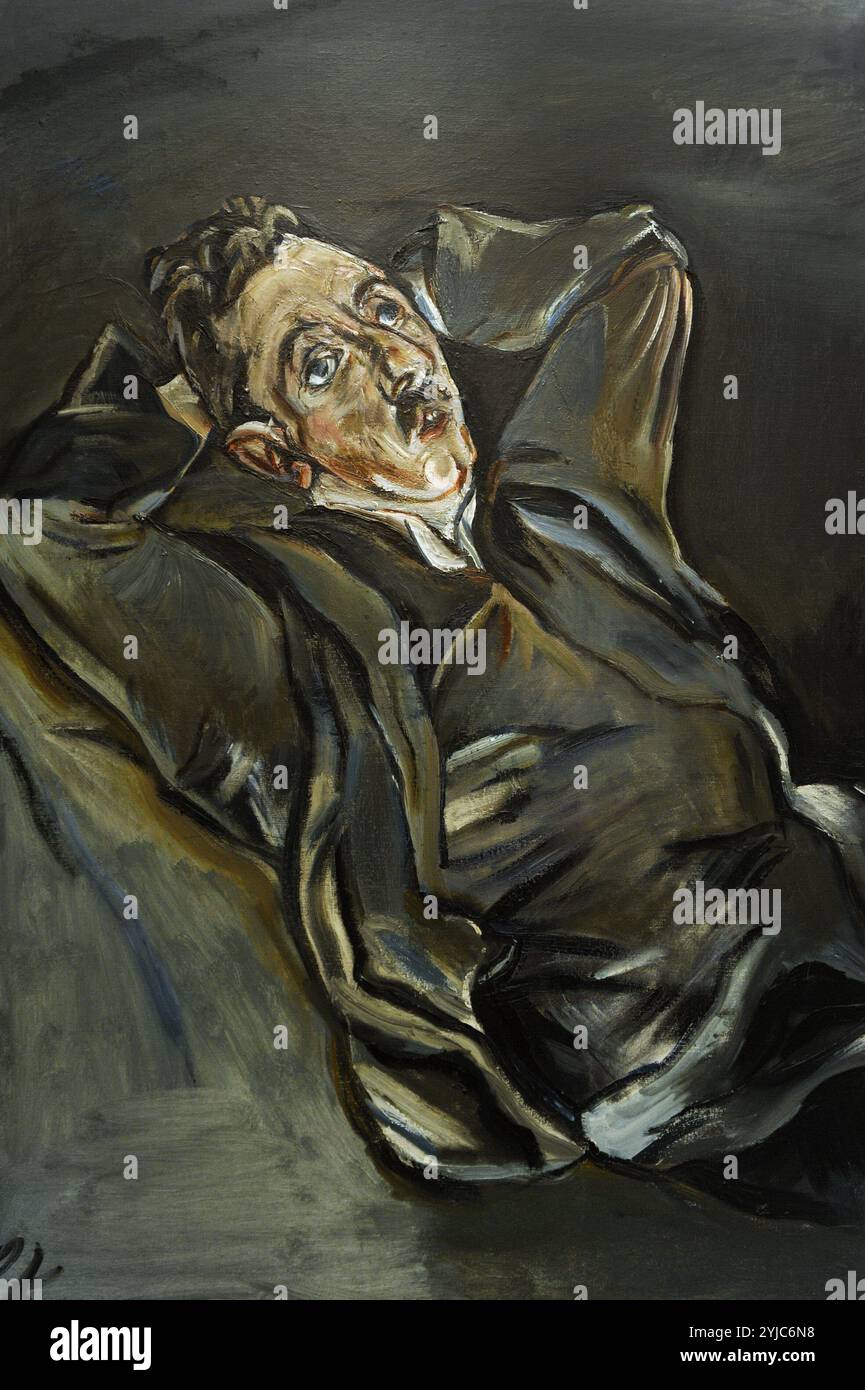 Albert Ehrenstein (1886-1950). German expressionist writer. Portrait by ...