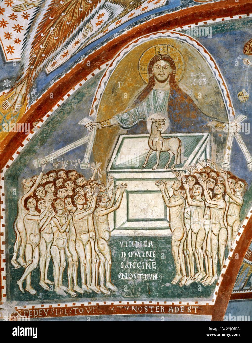 Vision of martyrs (Roman persecution) and breaking of 5th seal fresco ...