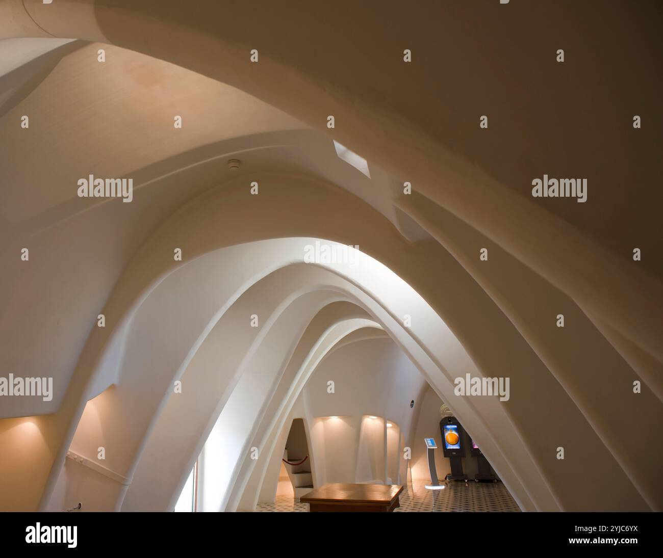 Casa Batlló. Parabolic arches of the attic. Author: ANTONI GAUDI. JOSEP ...