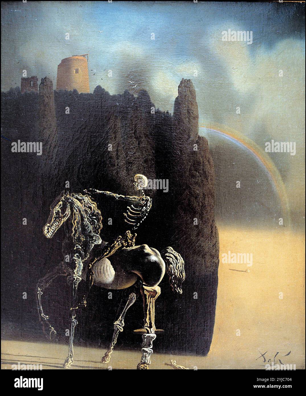 DALI , SALVADOR. PINTOR ESPAÑOL . FIGUERAS 1904 - 1989. " EL CABALLERO ...