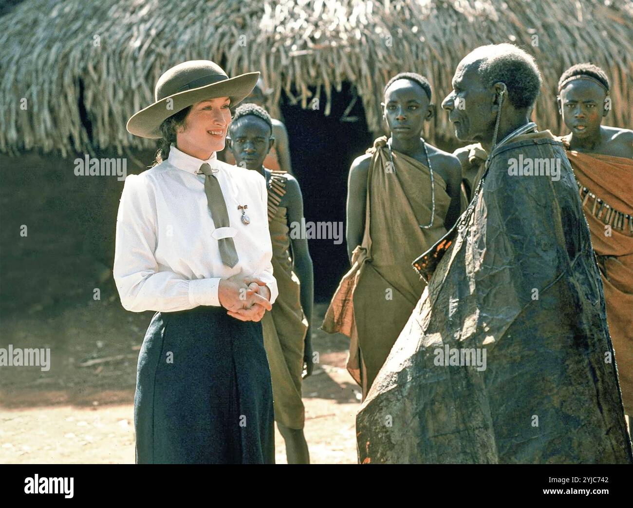 OUT OF AFRICA 1985 Universal film with Meryl Streep as Baroness Karen von Blixen Stock Photo - Alamy
