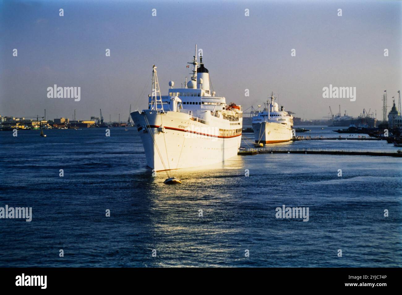 Mediterranean cruise ship, MV Serena, Louis Cruise Lines, ship berthed ...