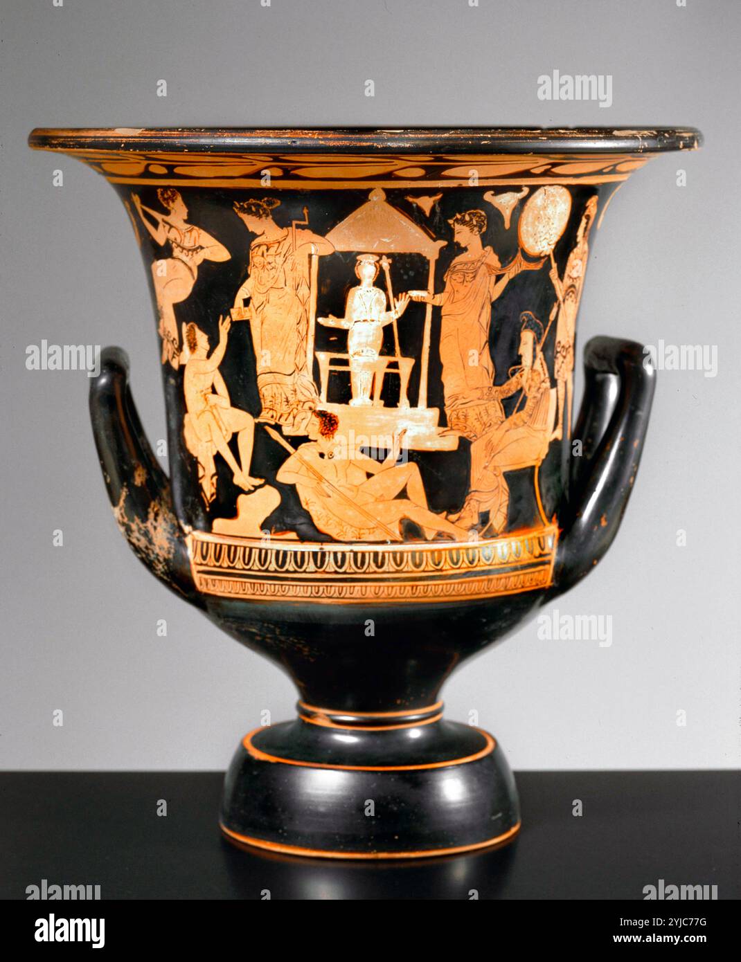 Attic krater red-figure by Iphigenia painter, IVth century b.C. with ...