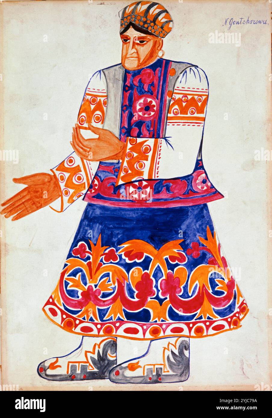 Russian man´s costume in Le Coq d´or of opera by Rimsky Korsakov ...