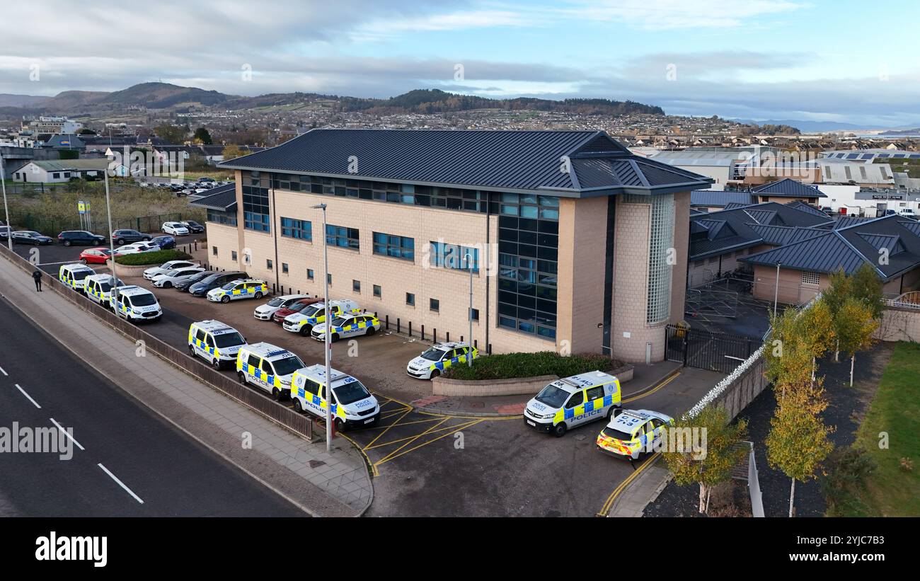 14 November 2024: Burnett Road Police Station Inverness locator GV ...